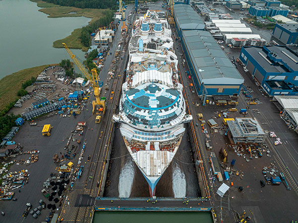 Third Icon Class Ship, Legend of the Seas, Floated Out at Meyer Turku ...